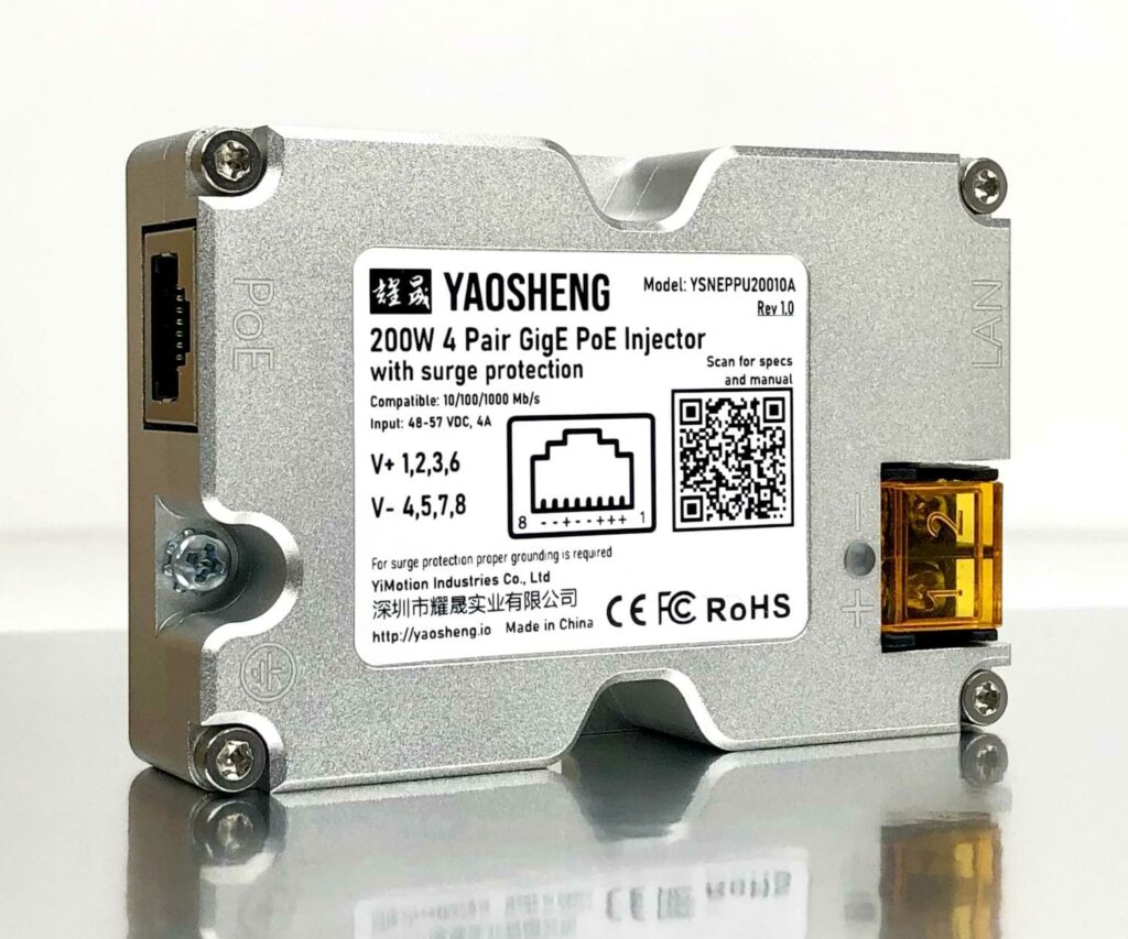 200W GigE passive PoE Injector (Starlink Gen2+3 compatible) - LinkGear