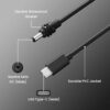 USB-C Starlink Mini Cable - 2M, 100W, Waterproof - LinkGear